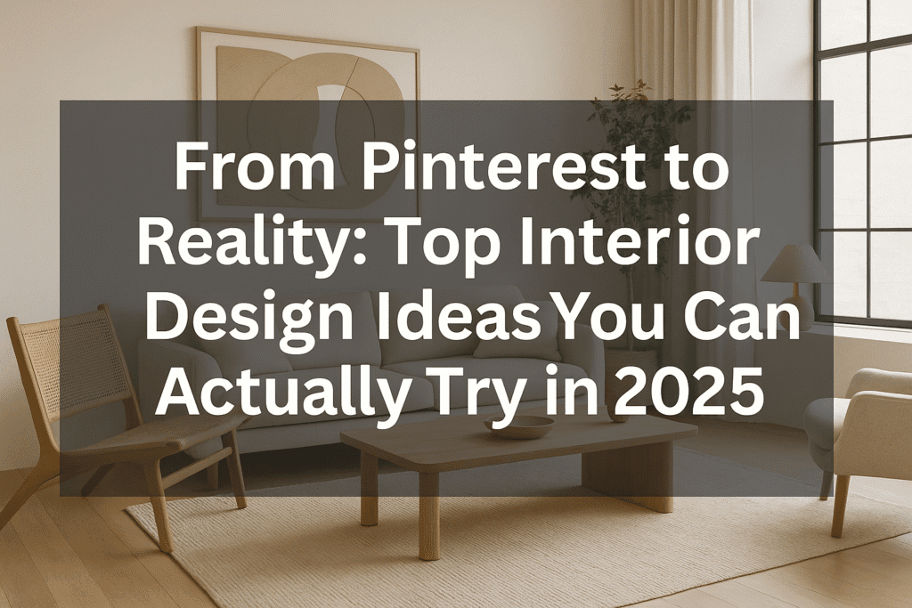 From Pinterest to Reality: Interior Design Ideas You Can Actually